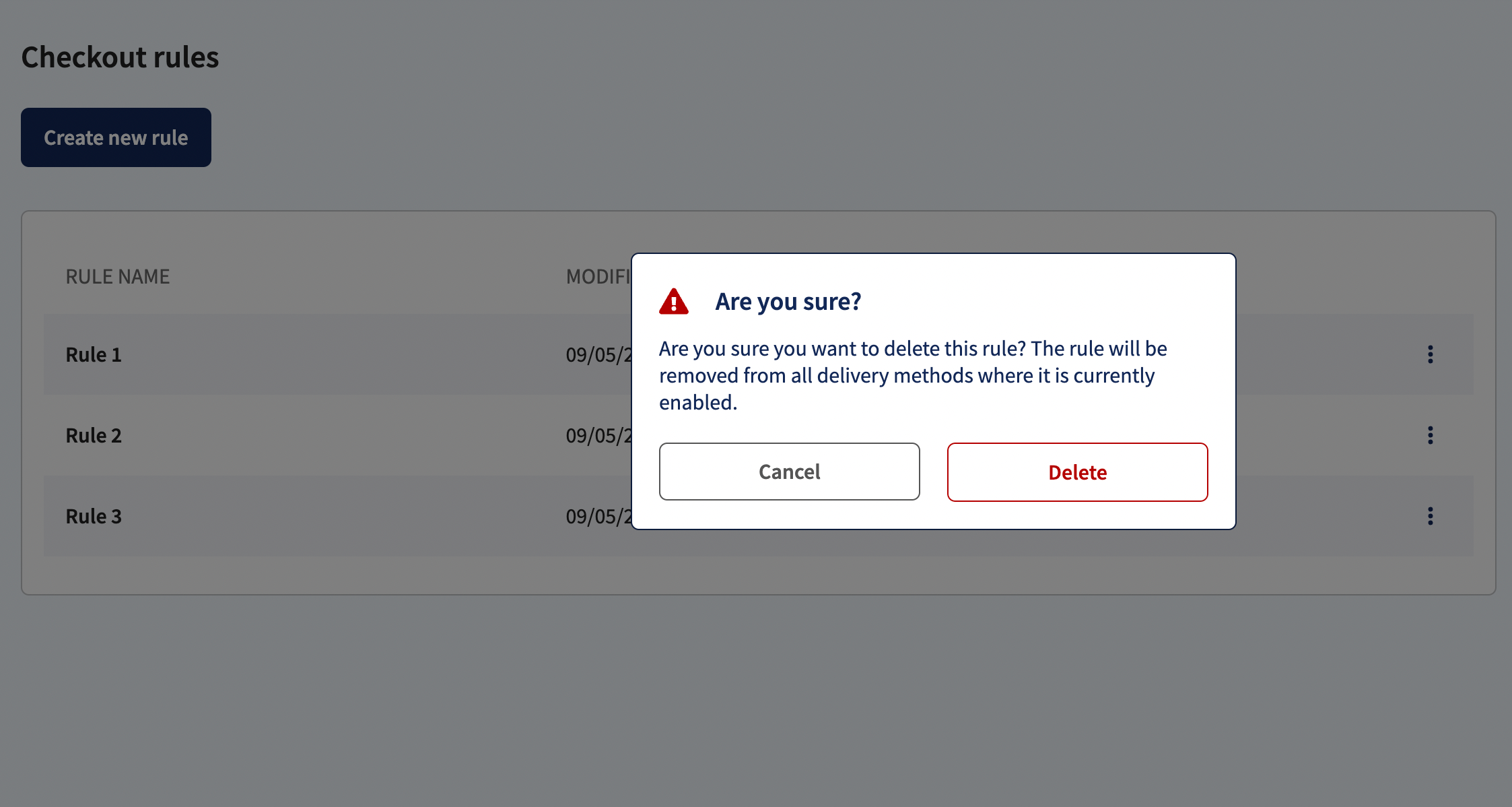 Checkout rules – Sendcloud Help Center